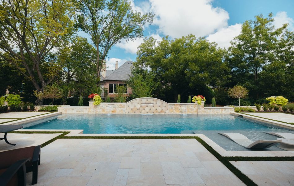 Ivory Travertine Mediterranean Space Project - Claffey Pools