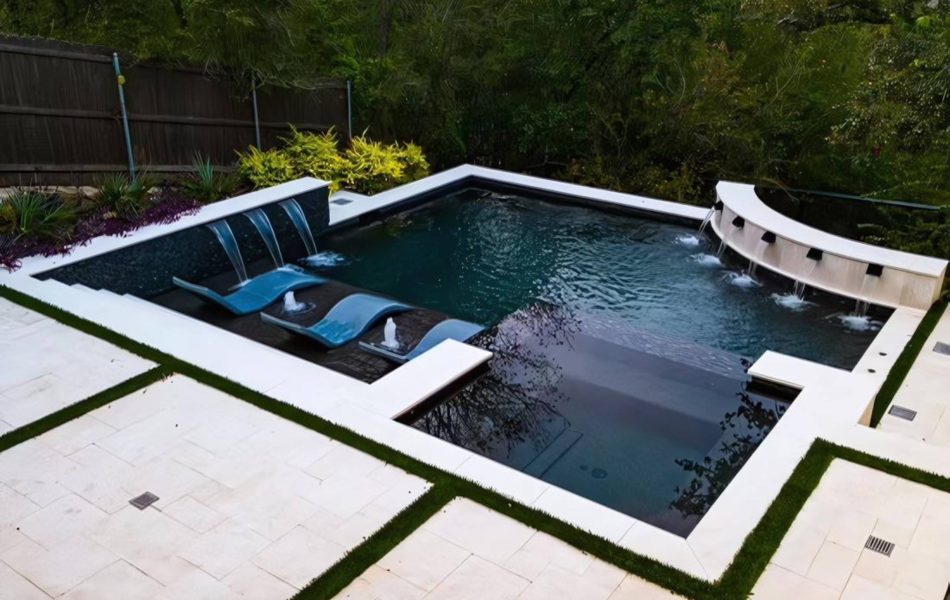 Custom Geometric with a Twist Project - Claffey Pools
